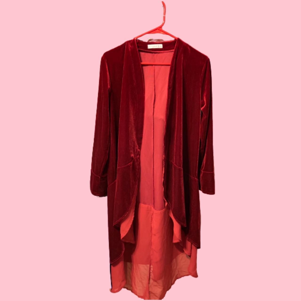 🐛whimsical red cardigan 🐛witch... - Depop