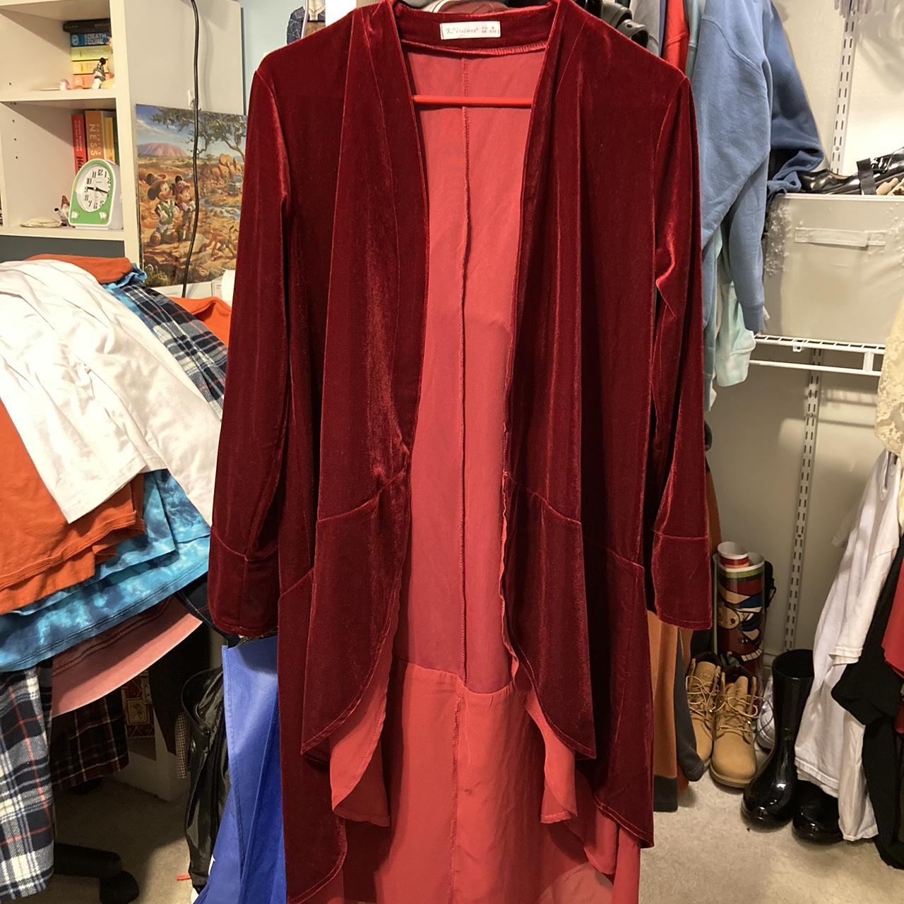 🐛whimsical red cardigan 🐛witch... - Depop