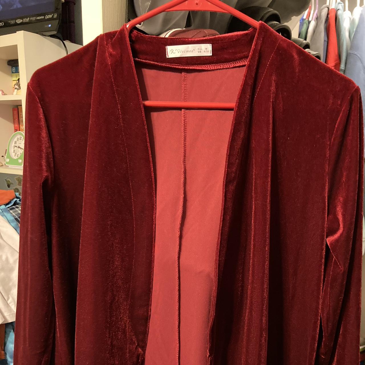 🐛whimsical red cardigan 🐛witch... - Depop