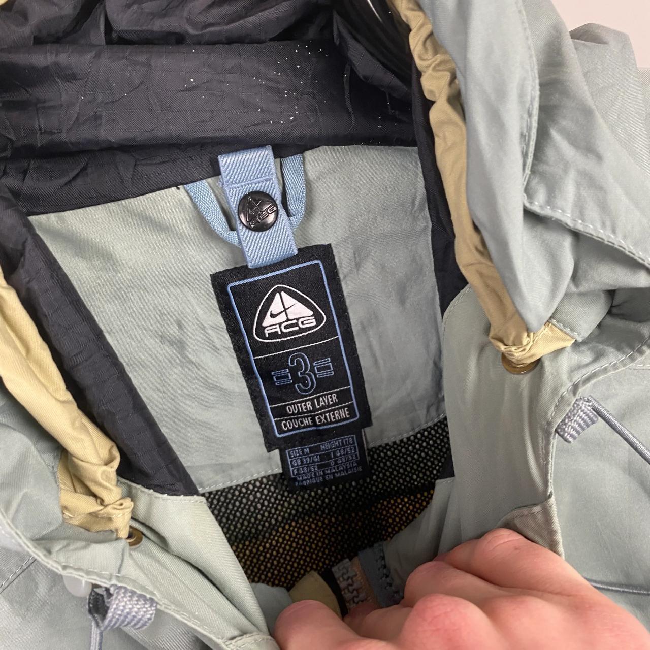 00s Nike ACG Storm Fit Coat Windbreaker Jacket Blue... - Depop