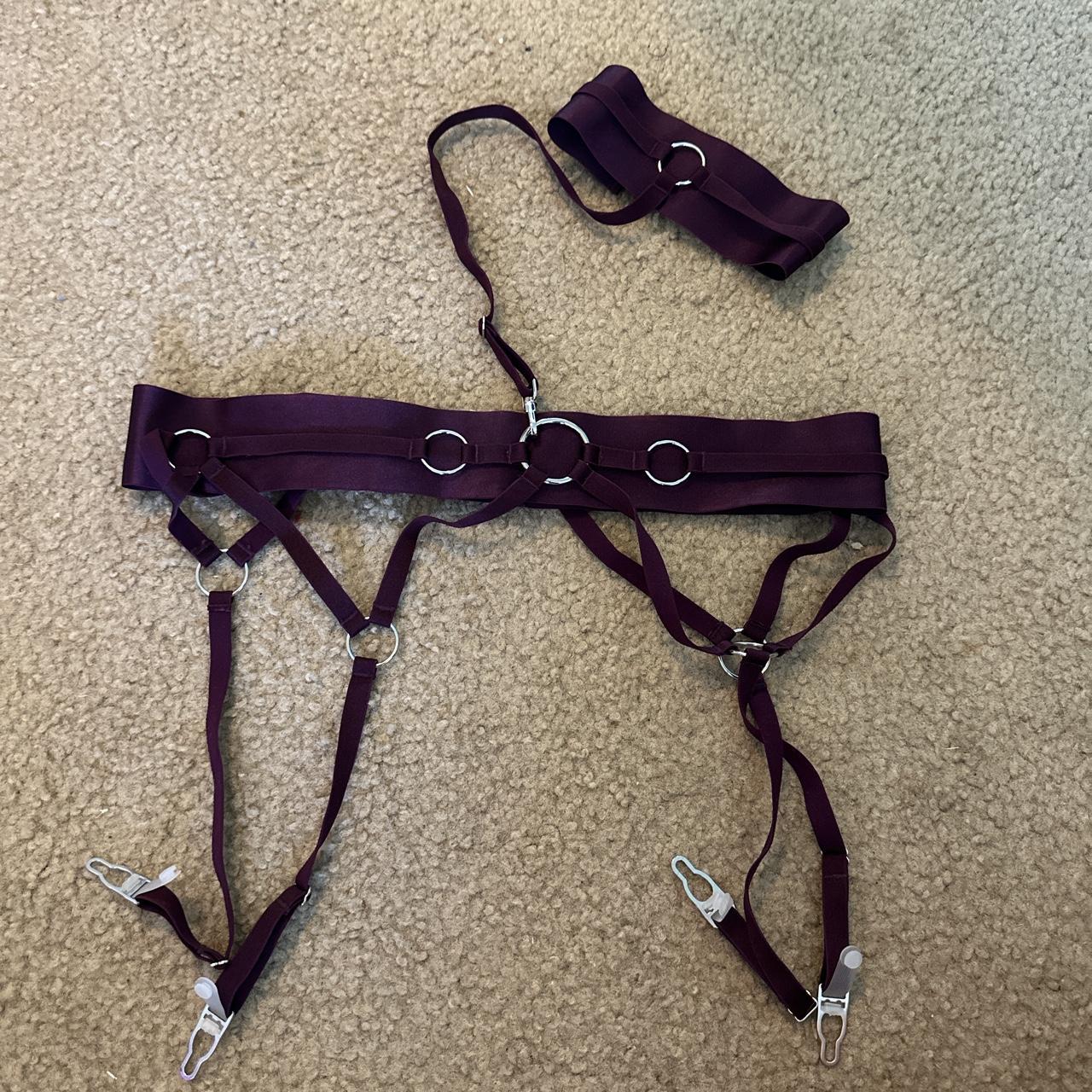 Nwot Thistle And Spire Purple Garter Belt Depop
