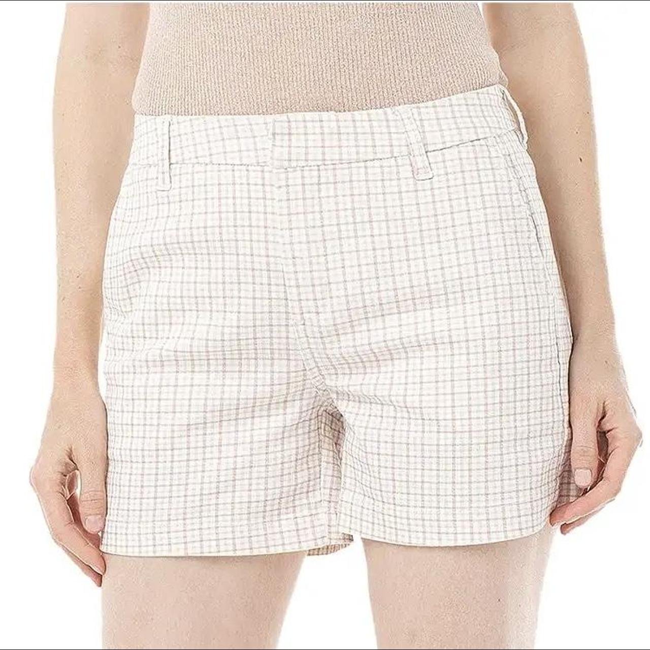 Pink Liverpool Shorts Size: 2 #plaidshorts... - Depop