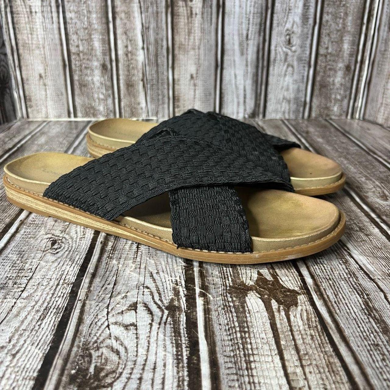 London Fog Style - Shaila Slip on cross over strap... - Depop