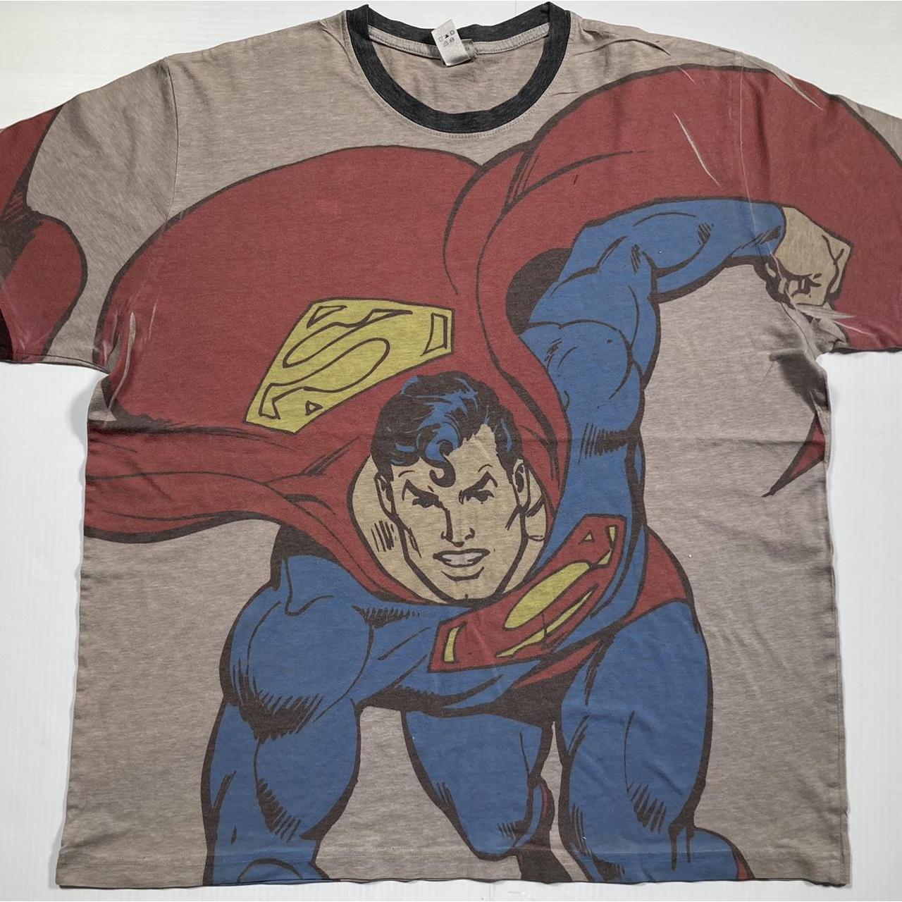 -Y2K Superman DC tee -Size XL -23 inches pit to pit,... - Depop