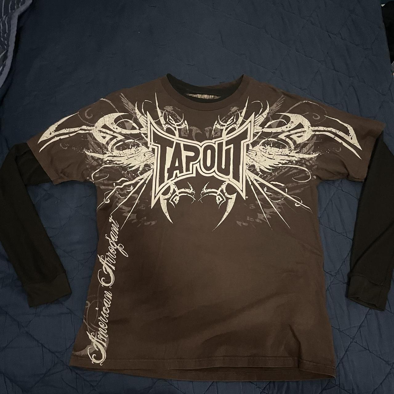 Mens Tribal Tapout shirt- American Arrogant Tagged... - Depop