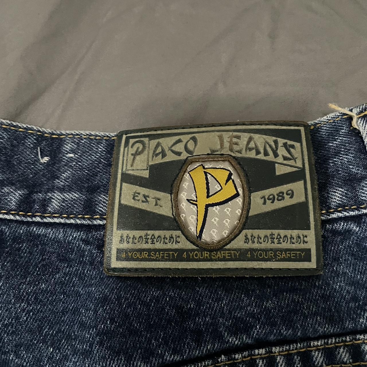 Y2K/Tribal style Paco Jeans - 34x30 8in leg... - Depop