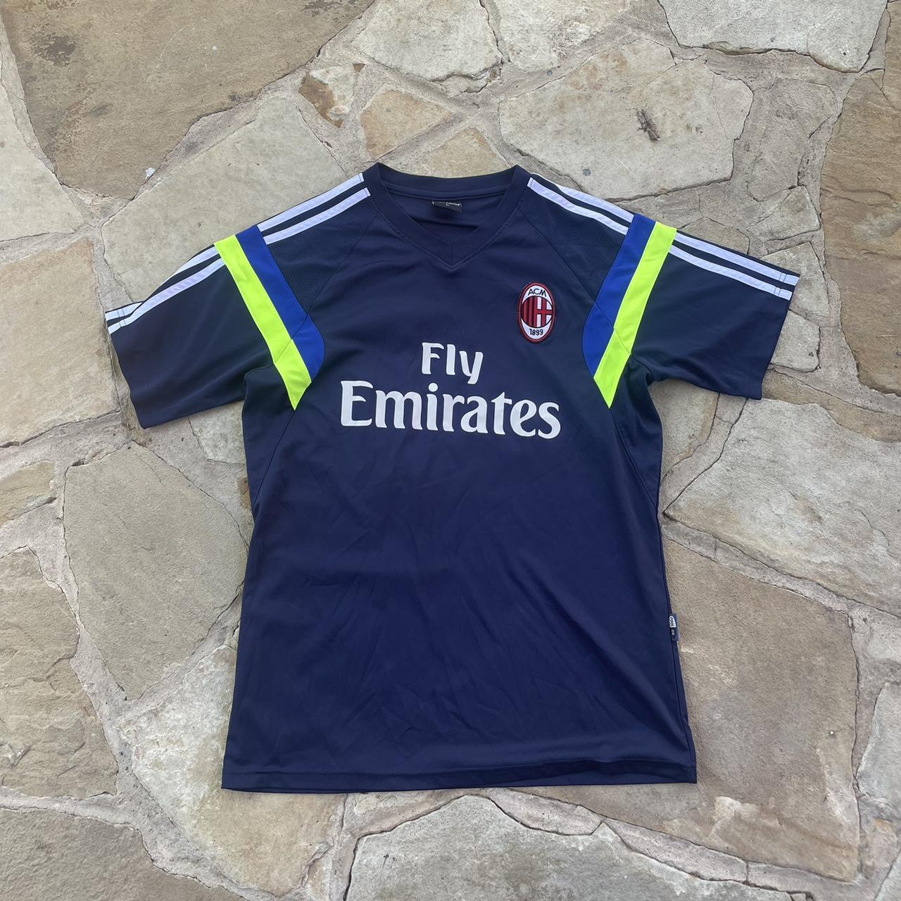 Fly emirates soccer jersey -Mens Xl: 20in ptp,... - Depop