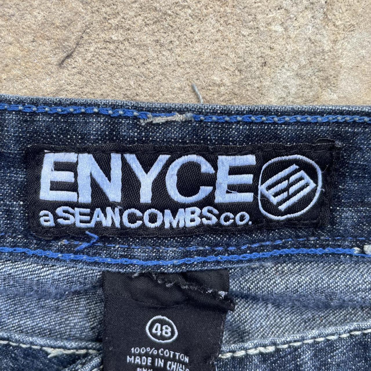 Super baggy Enyce embroidered jorts -48Wx13in inseam... - Depop