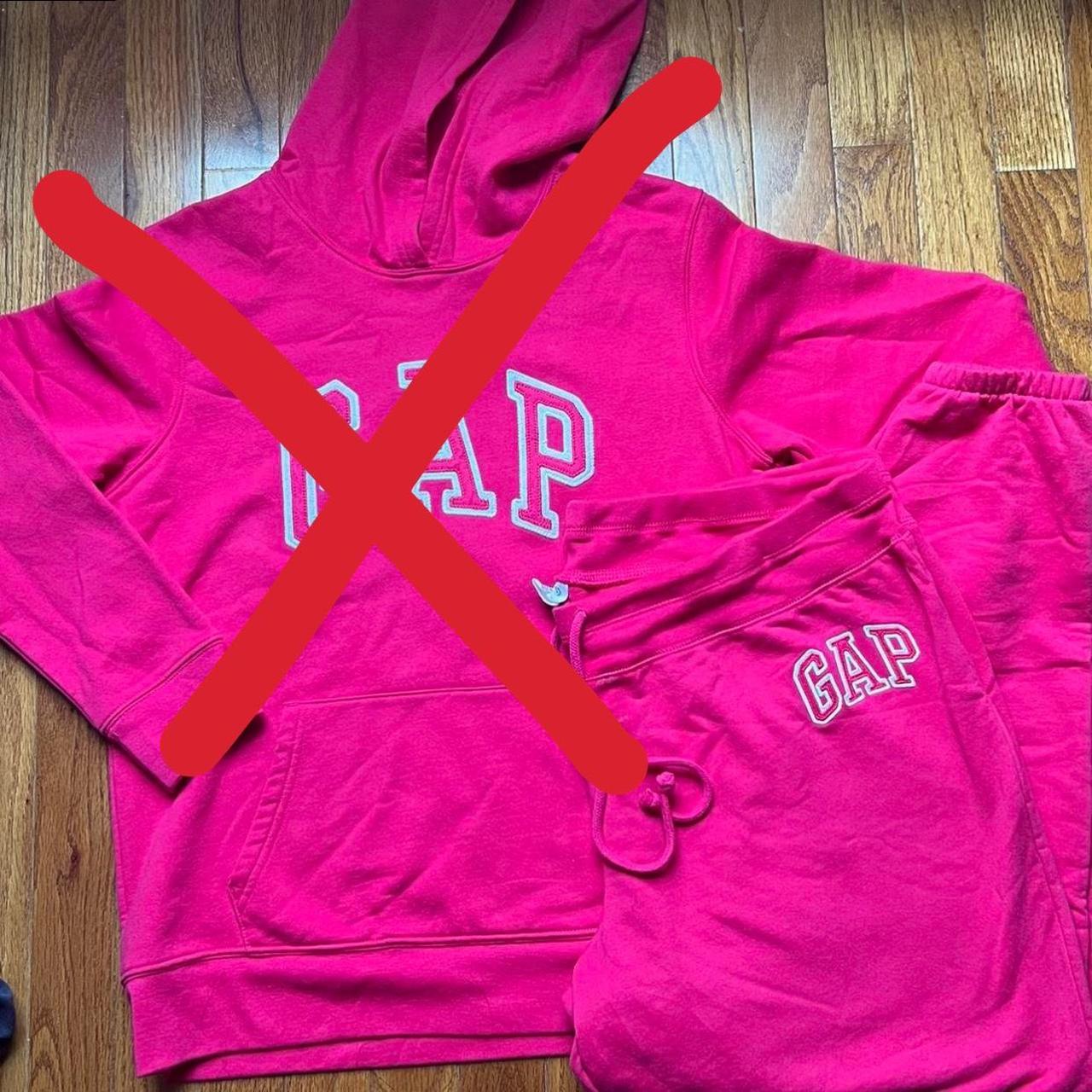 Pink Gap joggers Gap jogger STILL AVAILABLE (HOODIE... - Depop