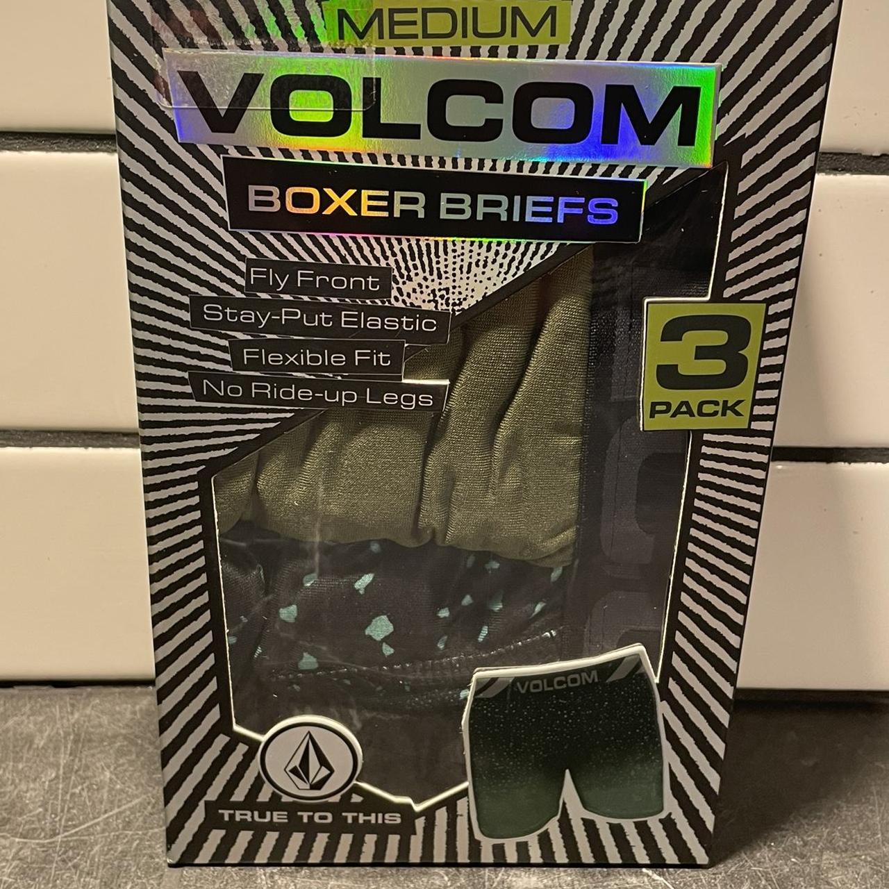 Volcom Boxer Breifs Size Medium 3 Pack Black, Green,... | Depop
