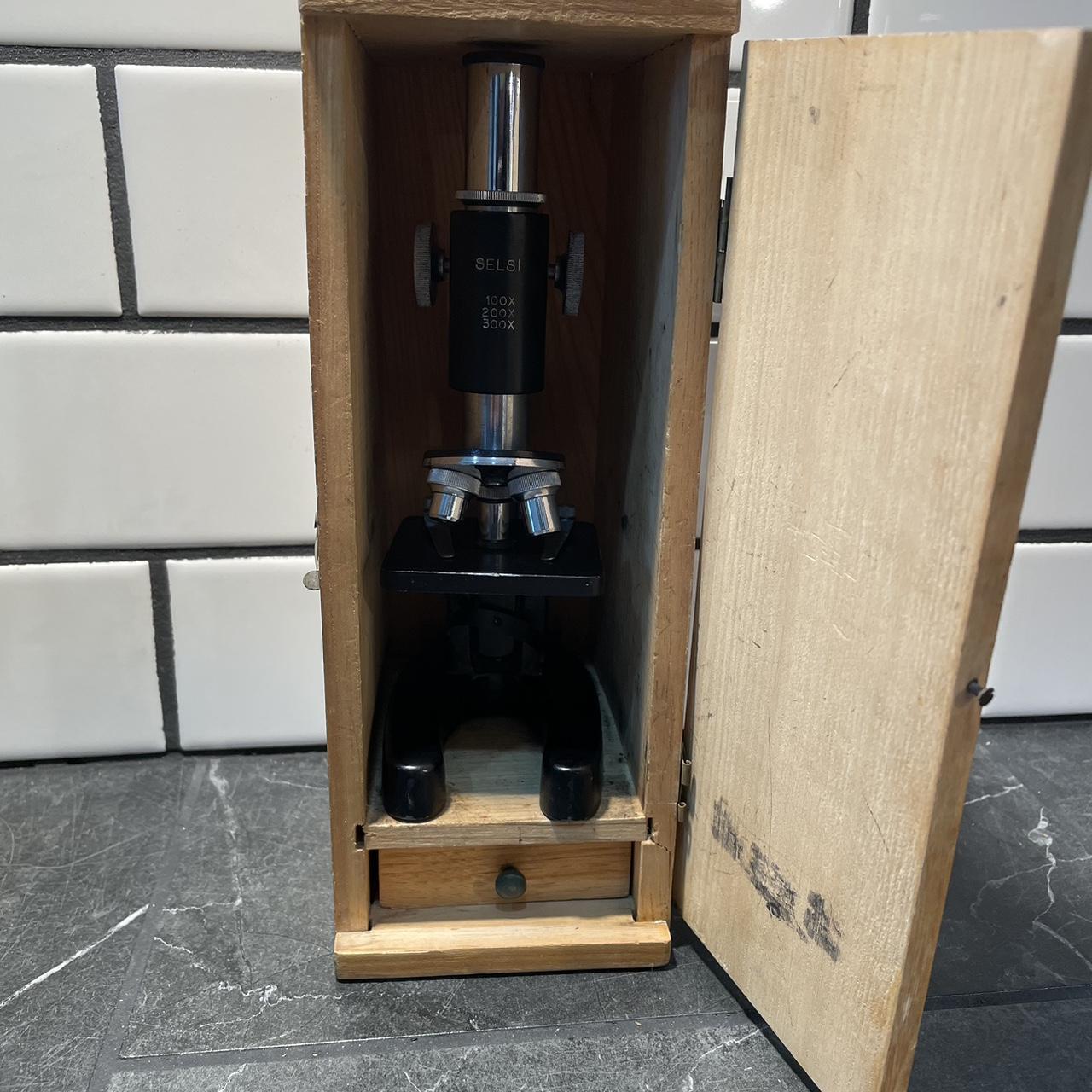 Vintage 1920-1930’s Selsi Japan Microscope with... - Depop