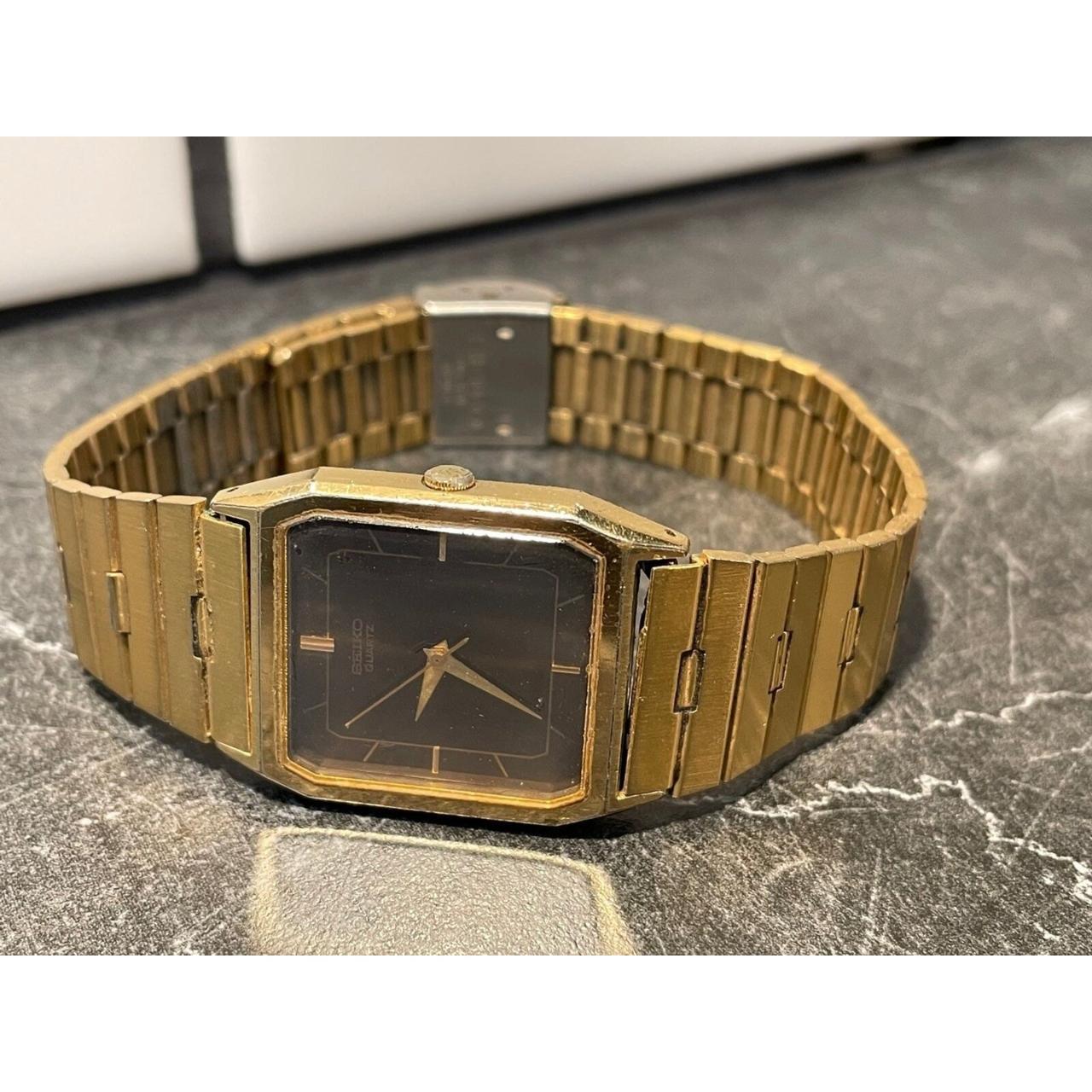 Vintage Seiko Gold Tone Watch Model 5P31-5030 - New... - Depop