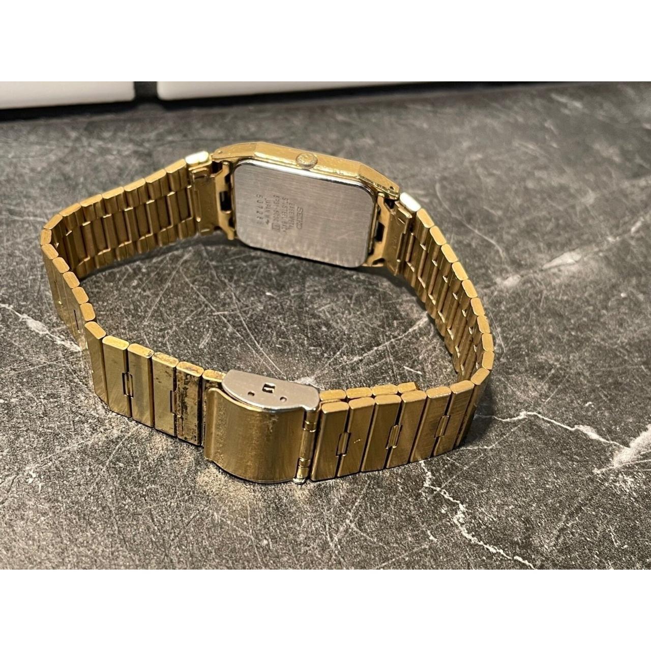 Vintage Seiko Gold Tone Watch Model 5P31-5030 - New... - Depop