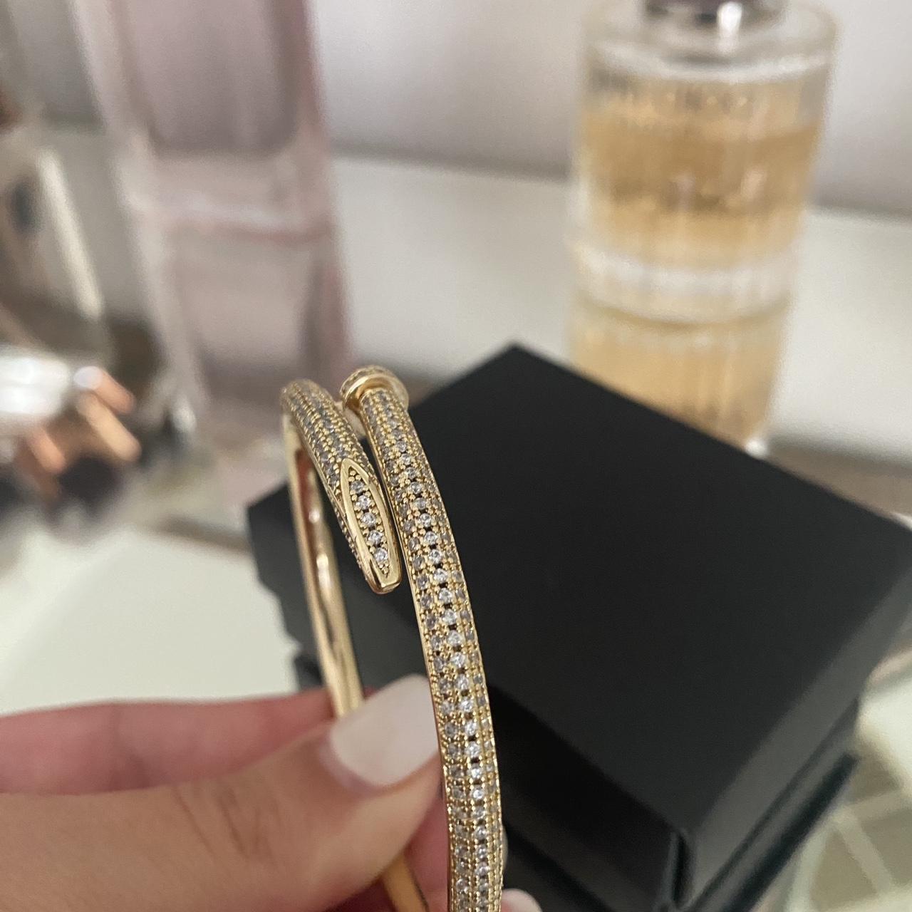Rep Cartier Juste un clou bracelet “full diamond... - Depop