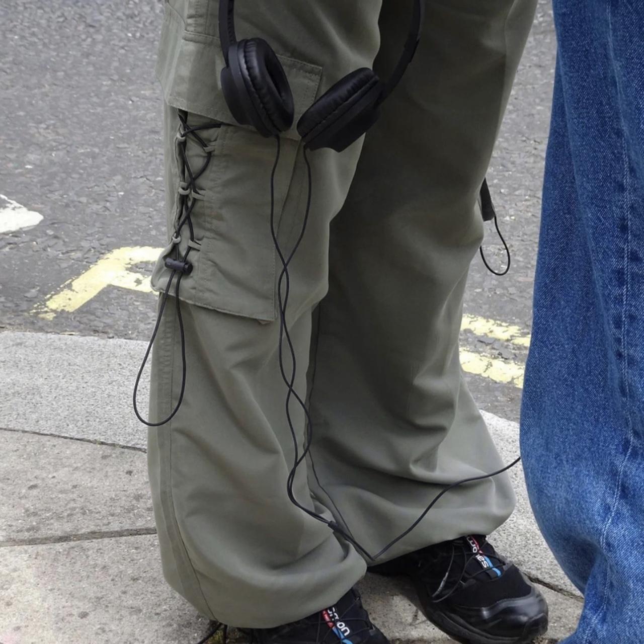 Motel rocks grey cargos size xs Perfect condition... - Depop