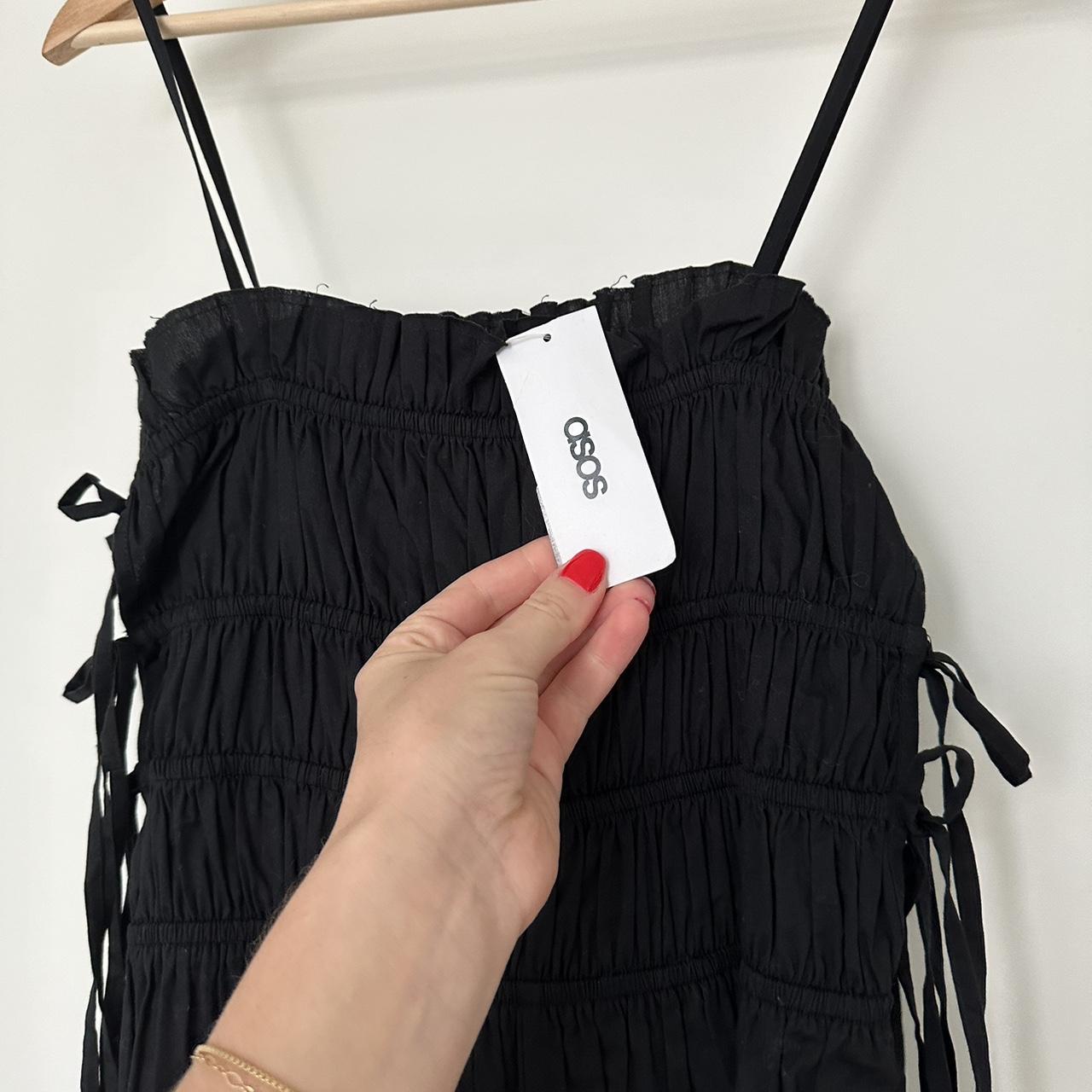 ASOS romper - ruffled torso with ties on sides... - Depop