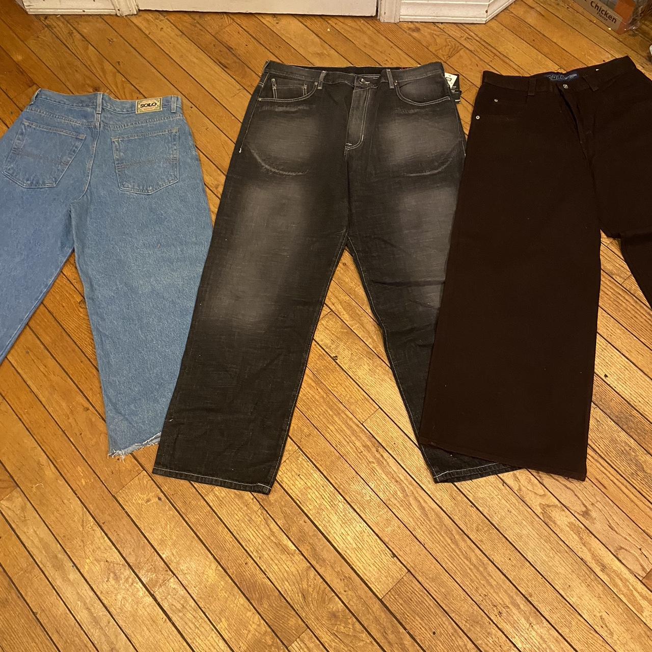 BAGGY JEAN BUNDLE basic light wash baggy solo jeans... - Depop