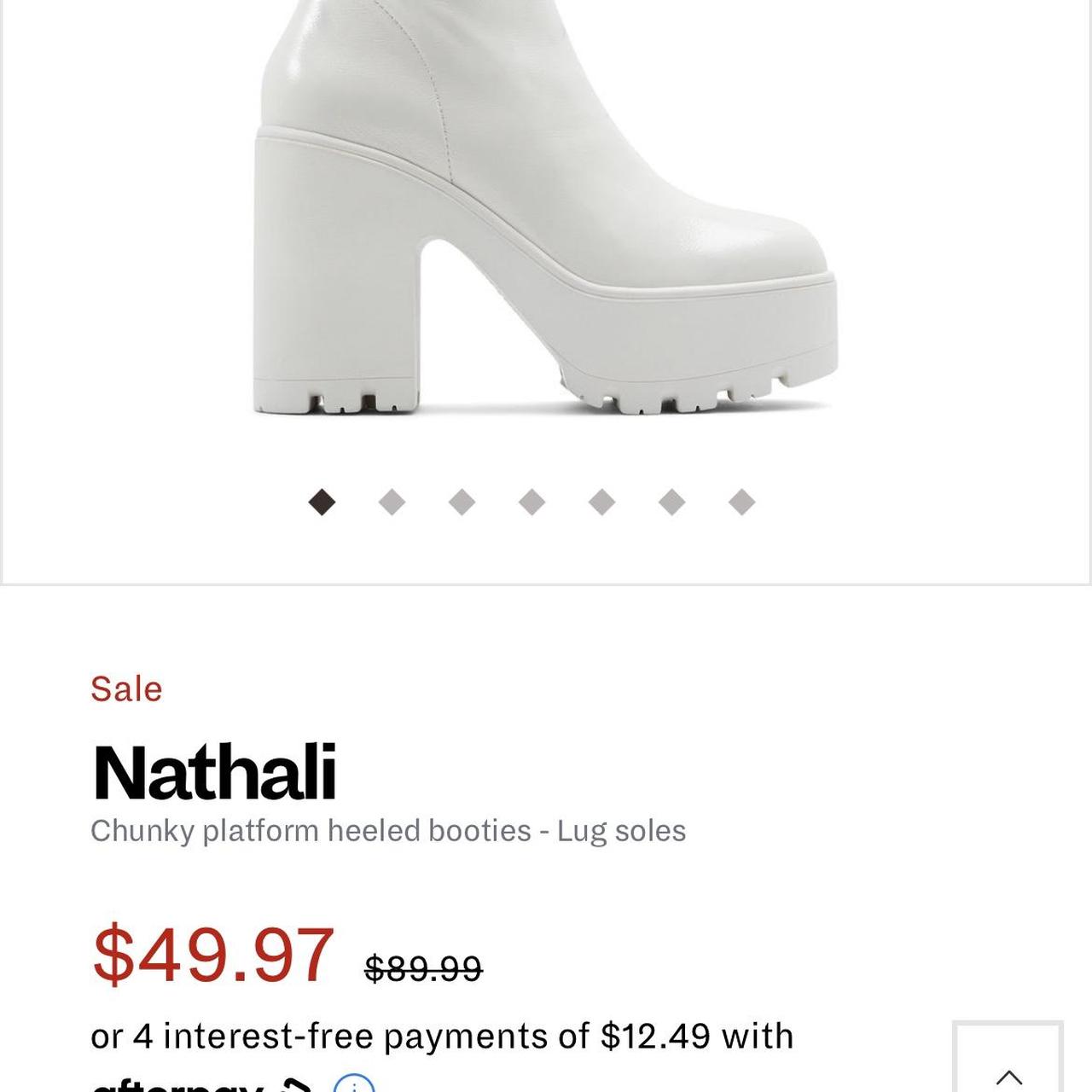 Call it Spring Women's White Boots | Depop