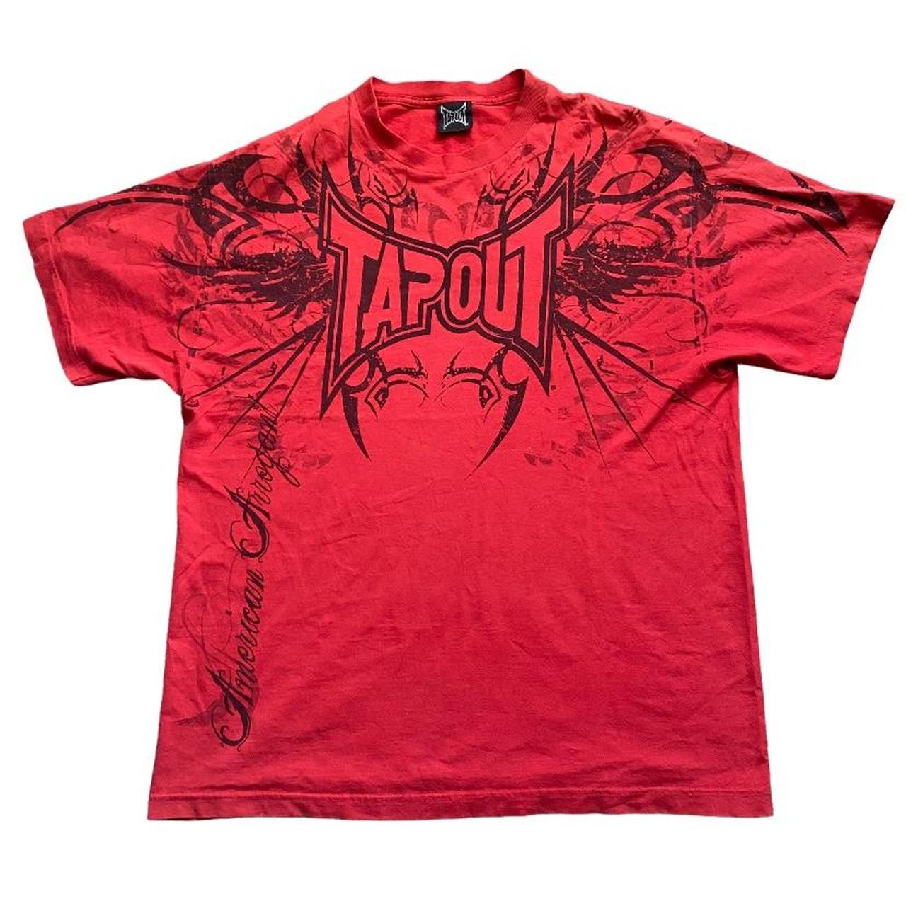 DOPE red tapout shirt Size XL pit to pit: 24... - Depop