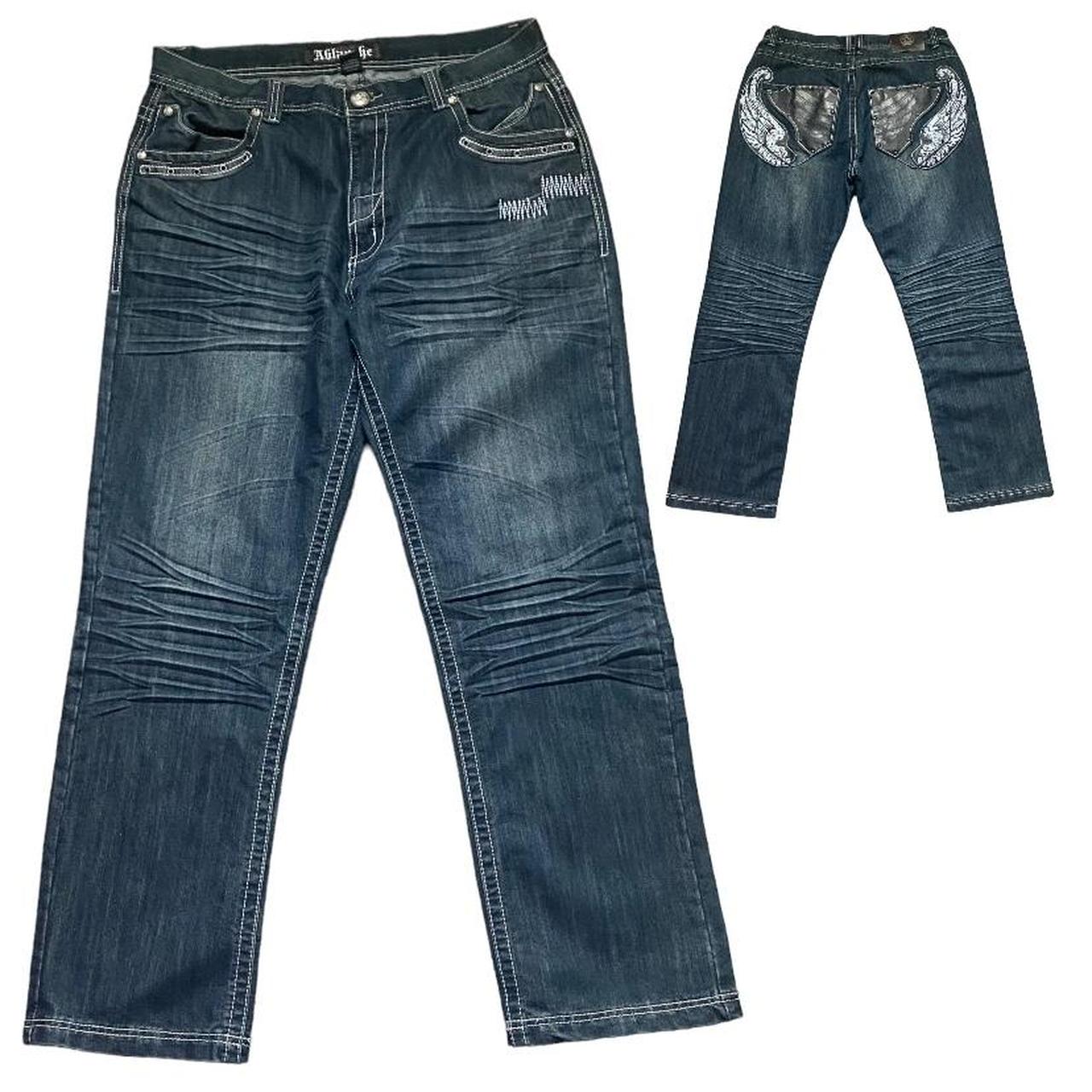 AFFLICTION TYPE Ablanche Jeans Size 38x32 leg... | Depop