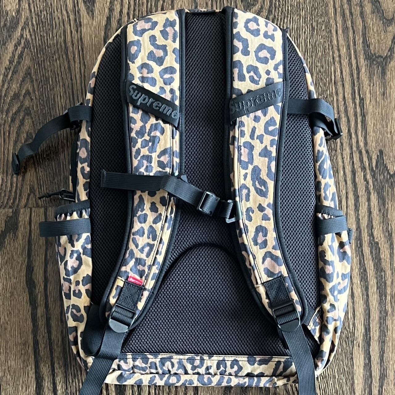 Supreme fw20 leopard print backpack Barely used,... - Depop