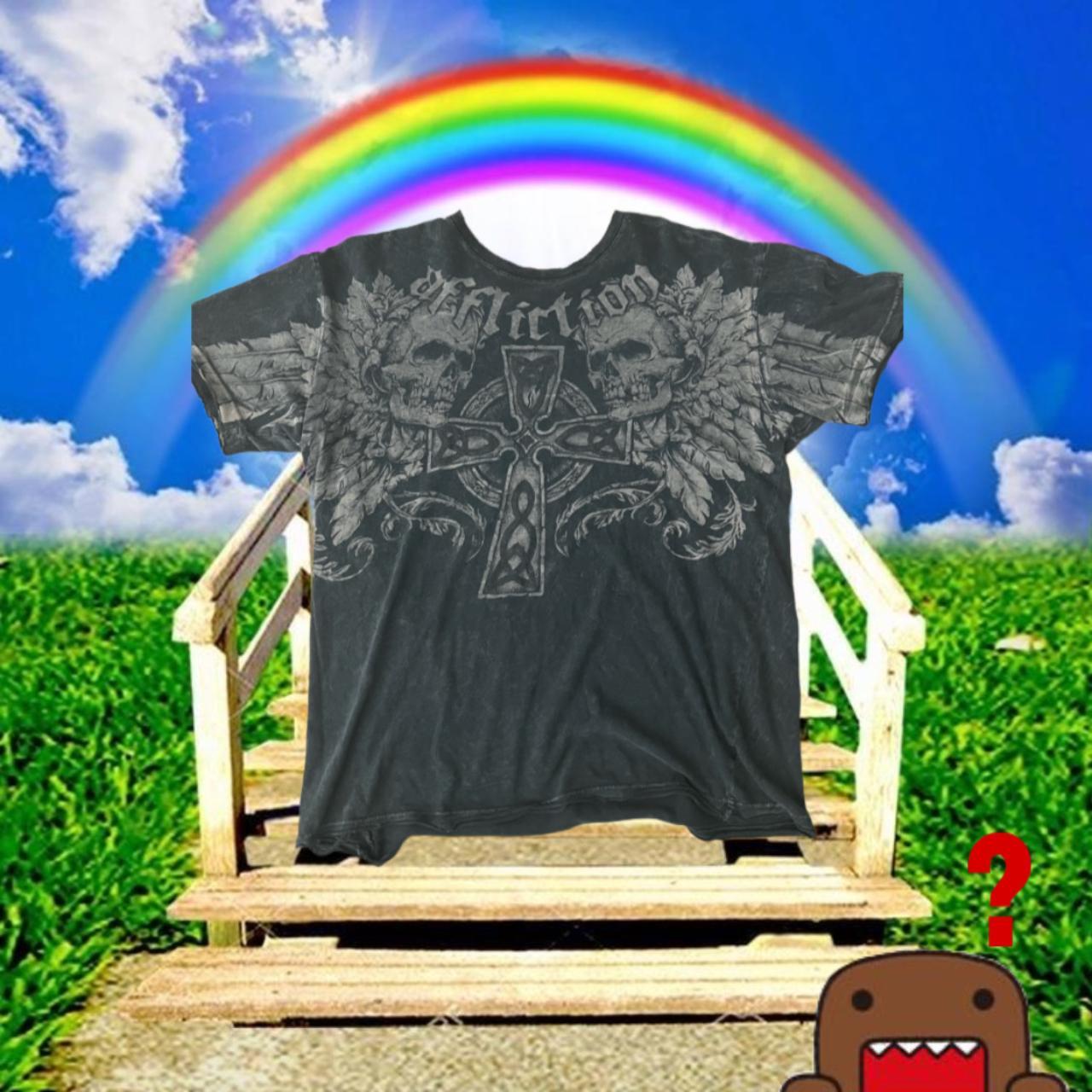 Affliction T-shirt semetary #affliction... - Depop
