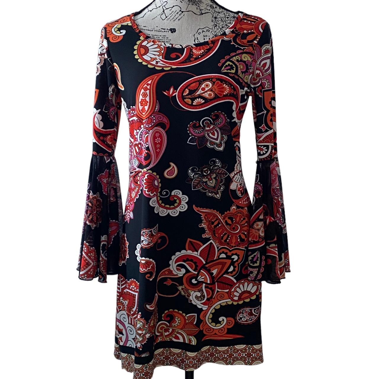 Haani Vintage Style Hippie Boho 80s Dress Petite... - Depop