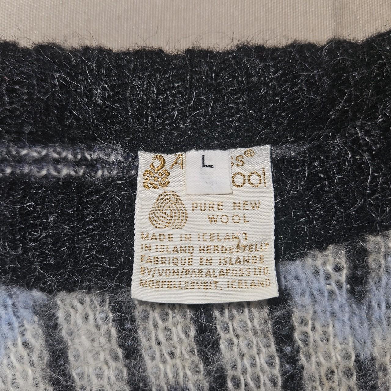 Vintage Alafloss Icewool pure wool sweater Men's... - Depop