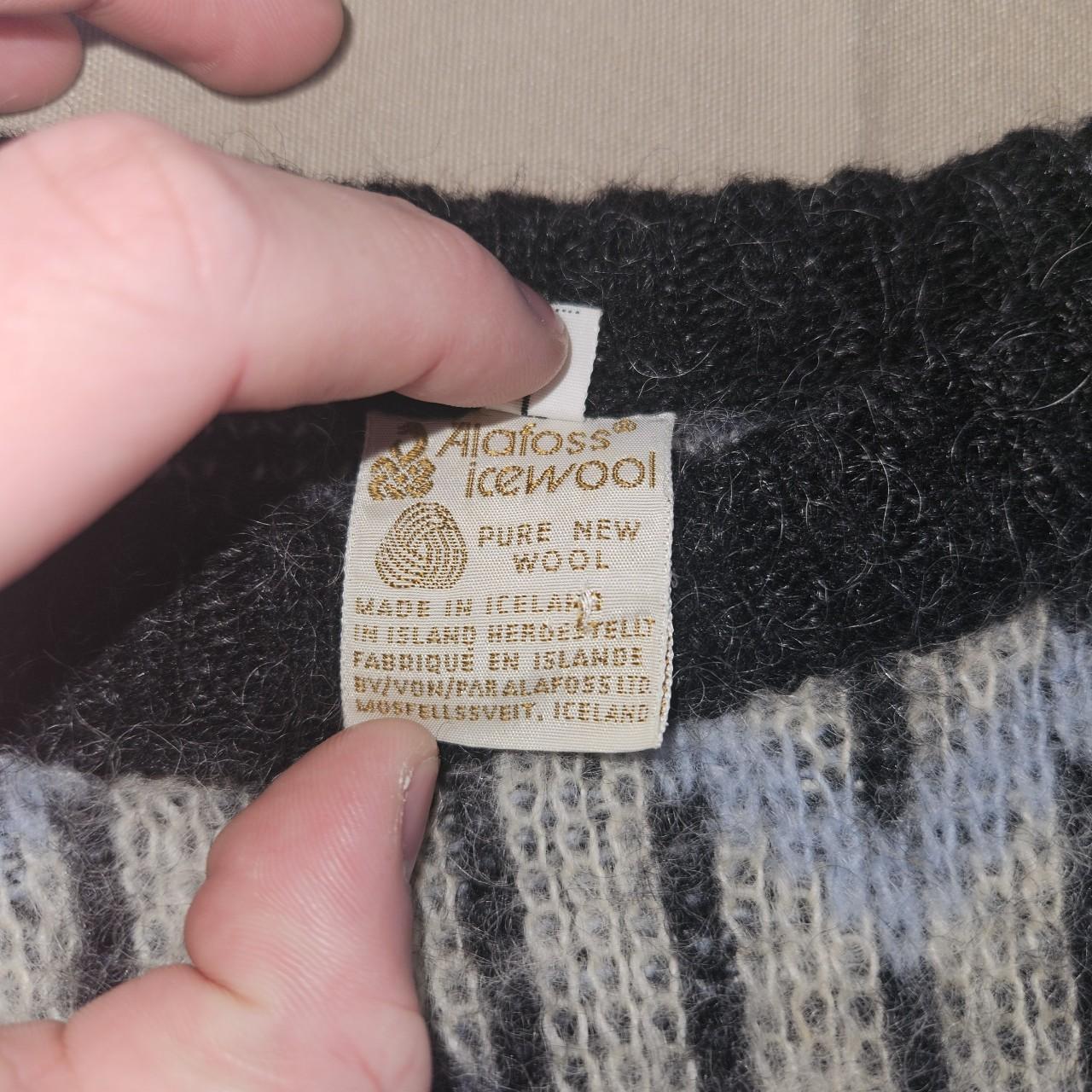 Vintage Alafloss Icewool pure wool sweater Men's... - Depop