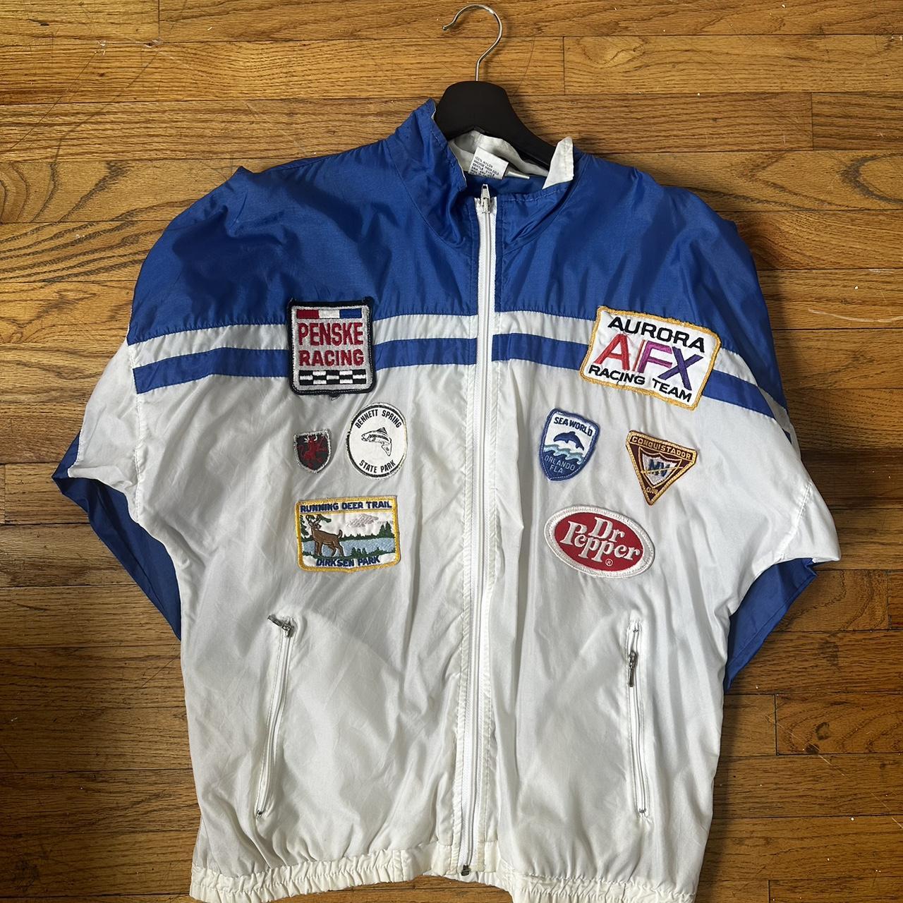 Aurora AFX Racing Team Vintage Patched Jacket - Depop