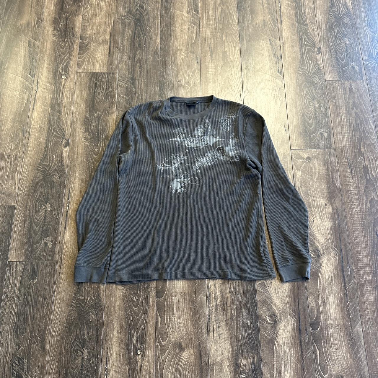 super sick vintage vans affliction style thermal... | Depop