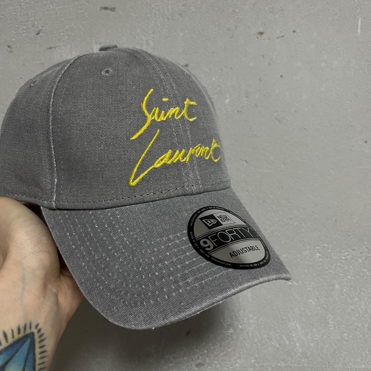 Rare Saint Laurent New Era Gray Slrd Exclusive... - Depop