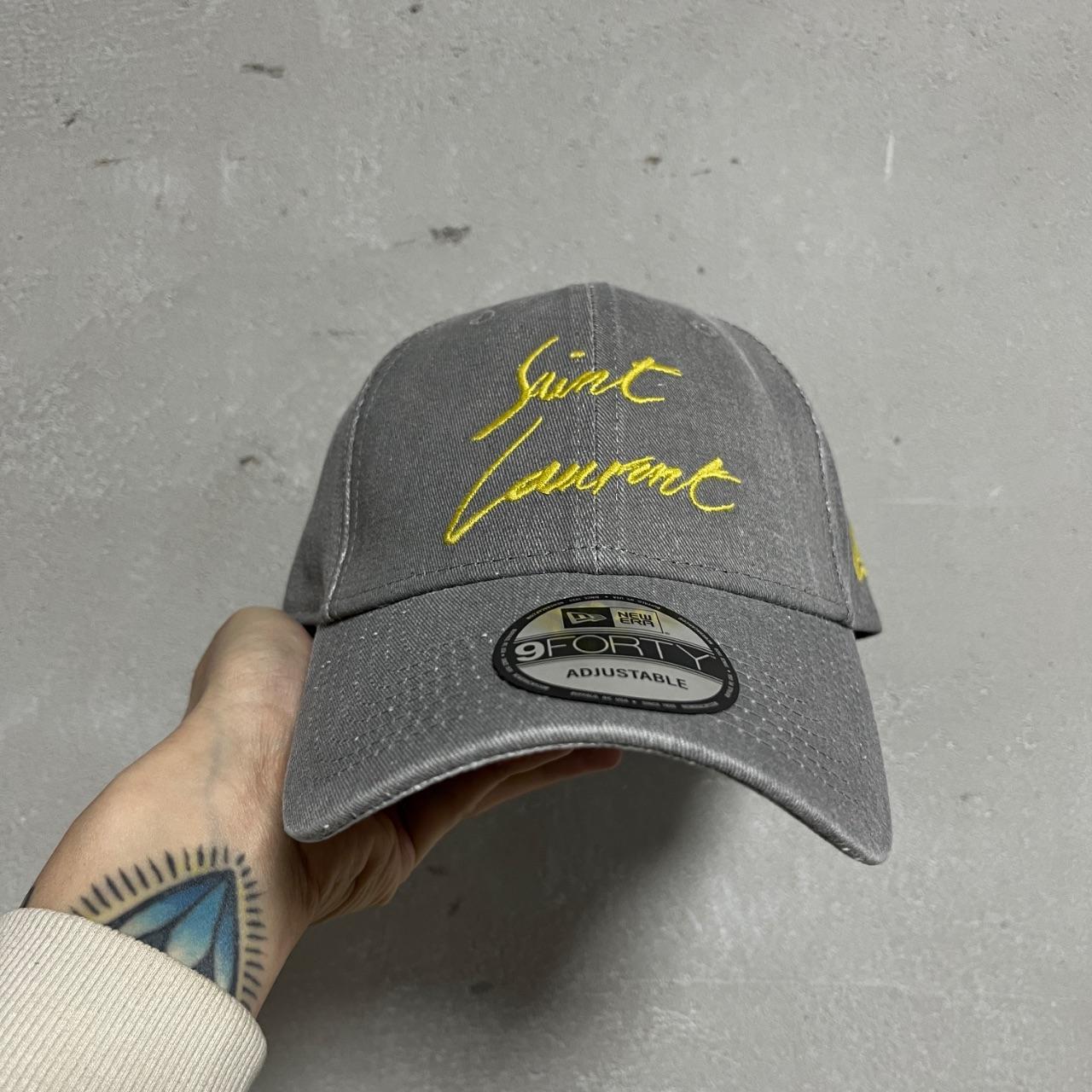 Rare Saint Laurent New Era Gray Slrd Exclusive... - Depop