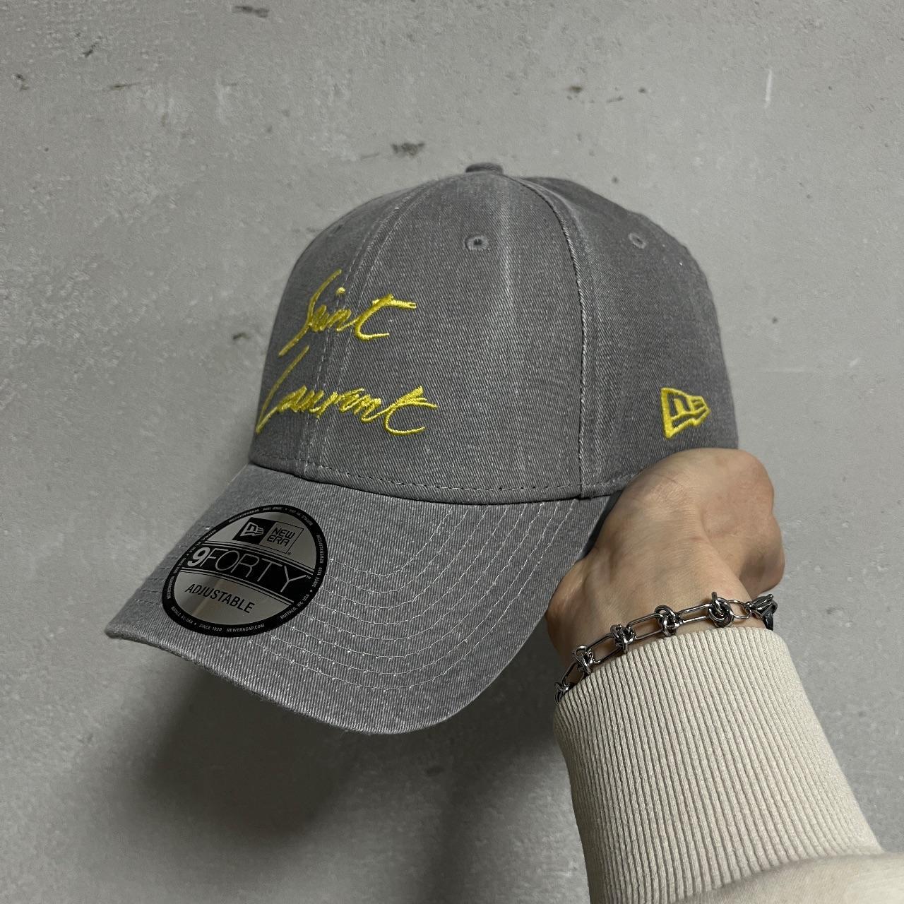 Rare Saint Laurent New Era Gray Slrd Exclusive... - Depop