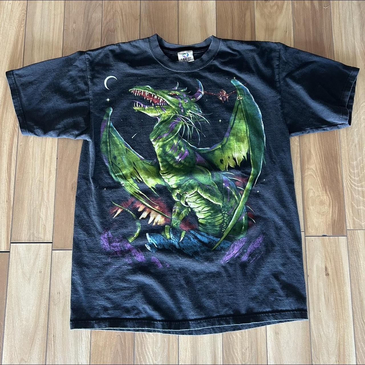 2001 Liquid Blue Dragon Double Sided - Depop