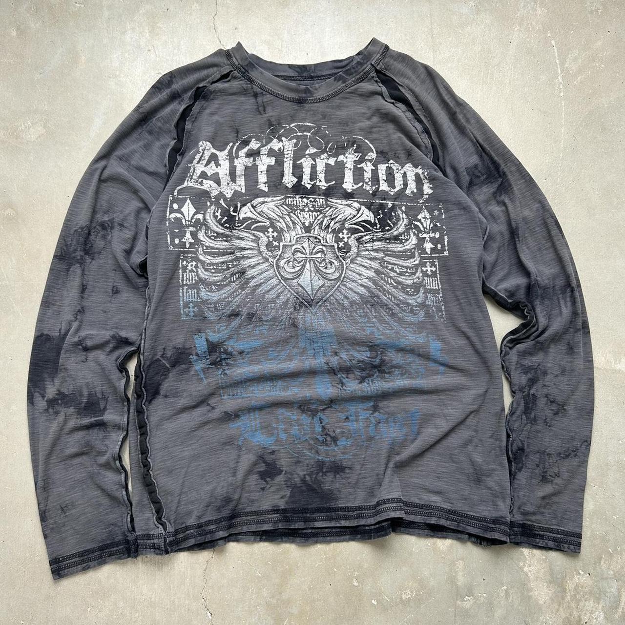 2000s Grunge Affliction LongSleeve - Depop