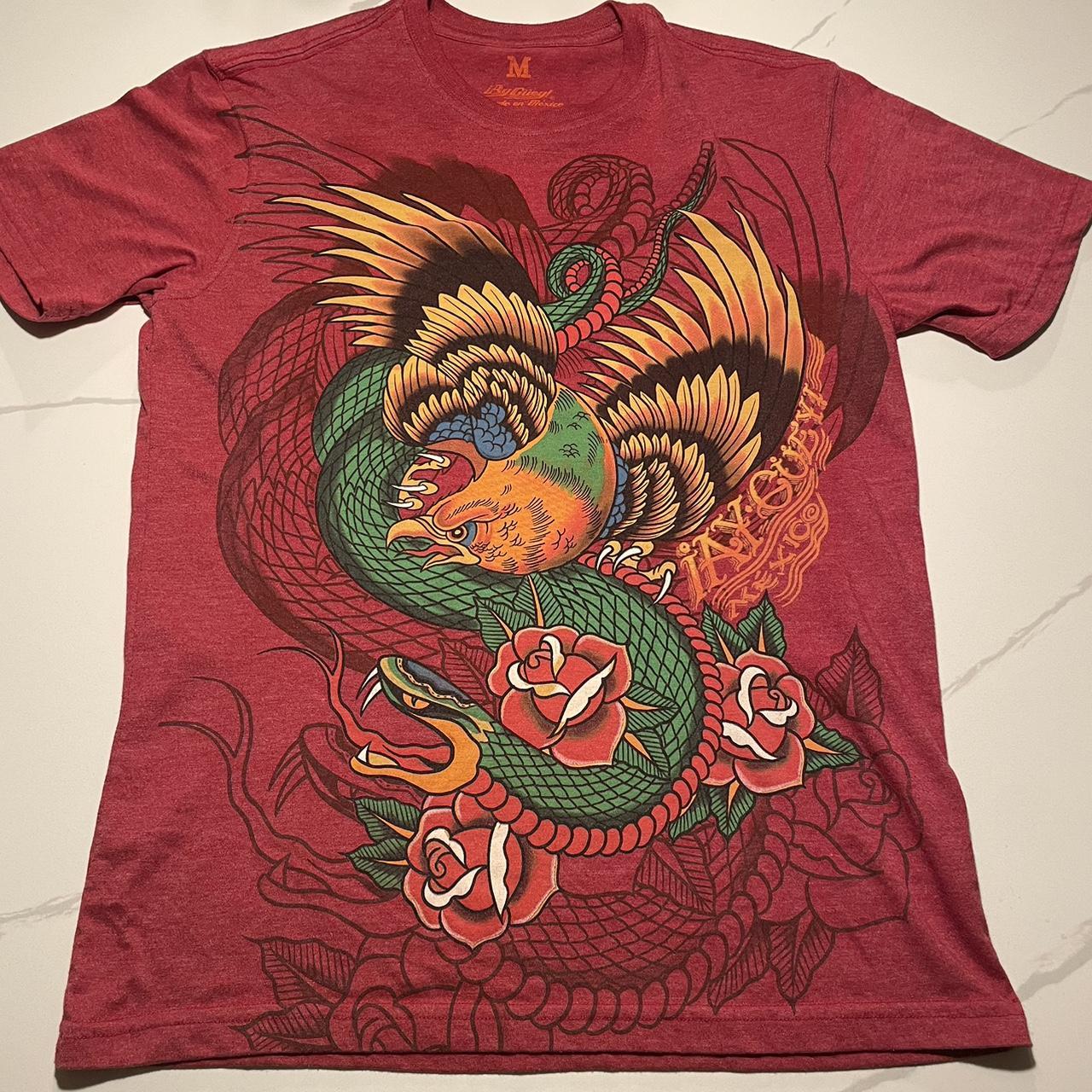 Ed Hardy Type Shirt Size M NOT REAL ED HARDY - Depop