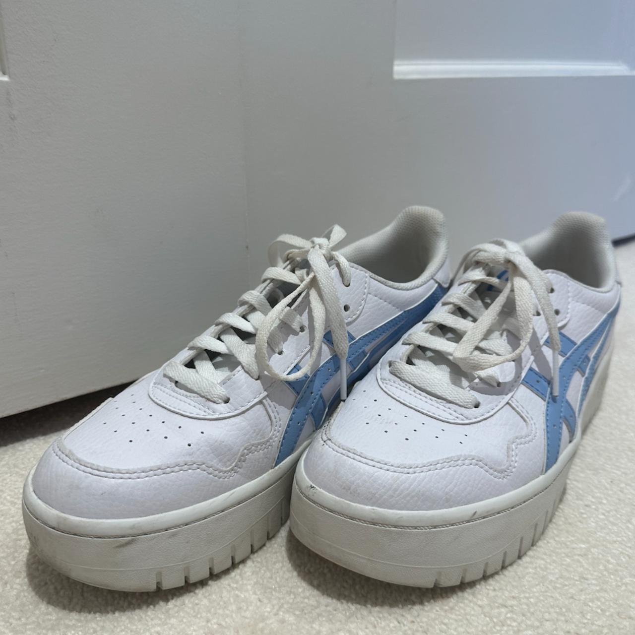 ASICS BLUE - japans platform white/blue bliss -... - Depop