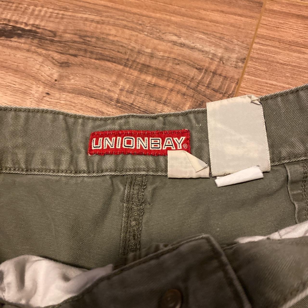 union bay green cargo shorts size 31 no flawz - Depop
