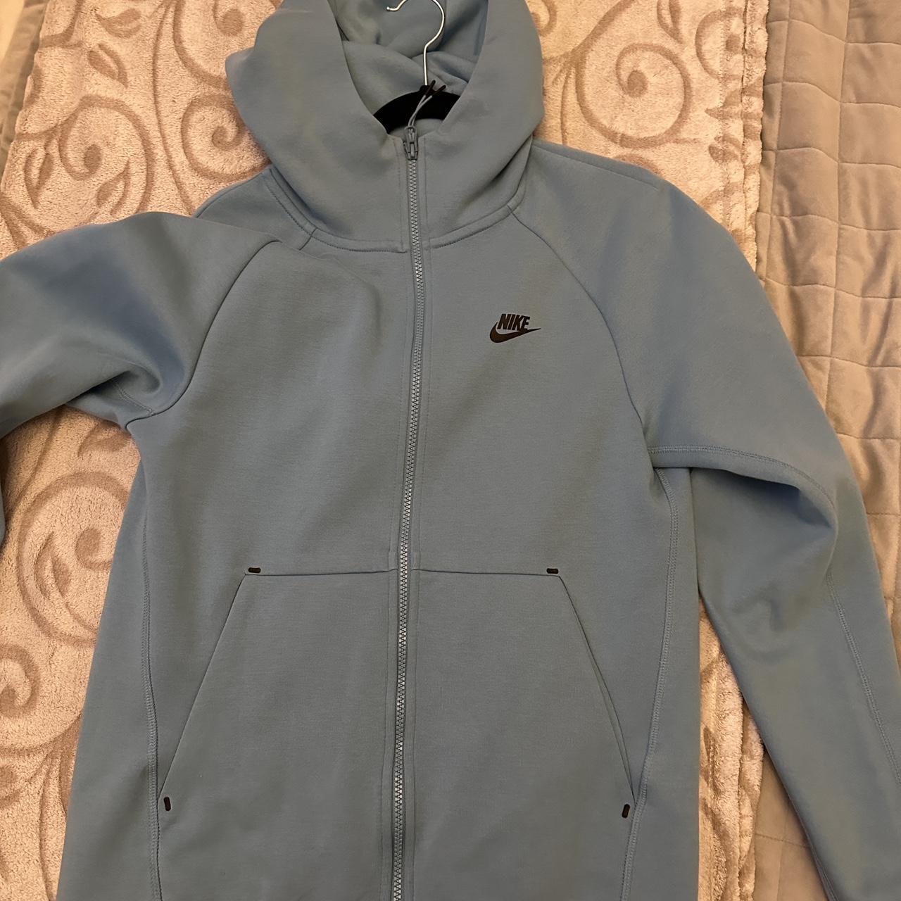 FULL TRACKSUIT Blue Nike Tech Fleece Tracksuit - Depop