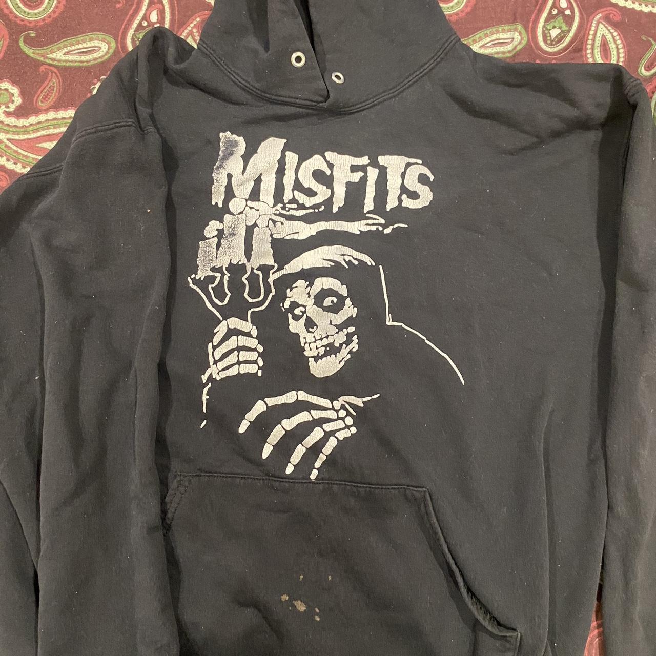 Misfits hoodie has a couple bleach stains used - Depop