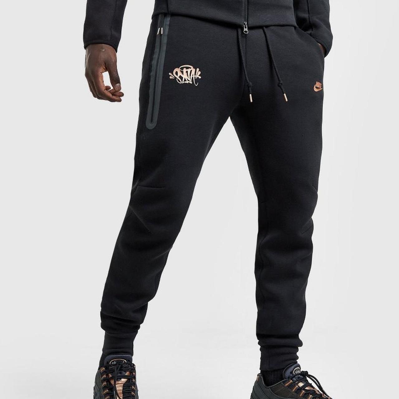 Nike Syna Tech Fleece Central Cee Black Gold Zip... - Depop