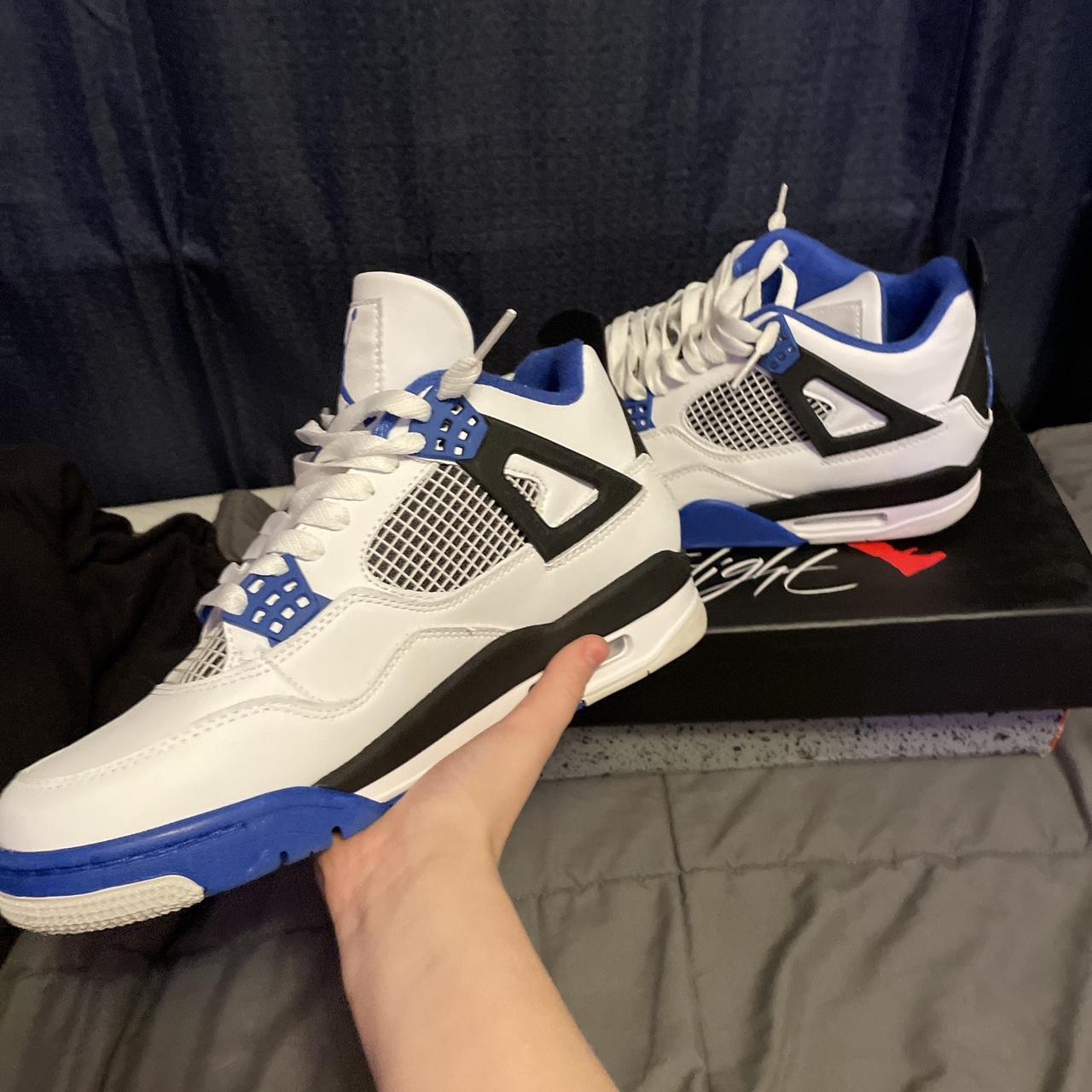 Jordan 4 racer blue Price negotiable! Will ship! | Depop
