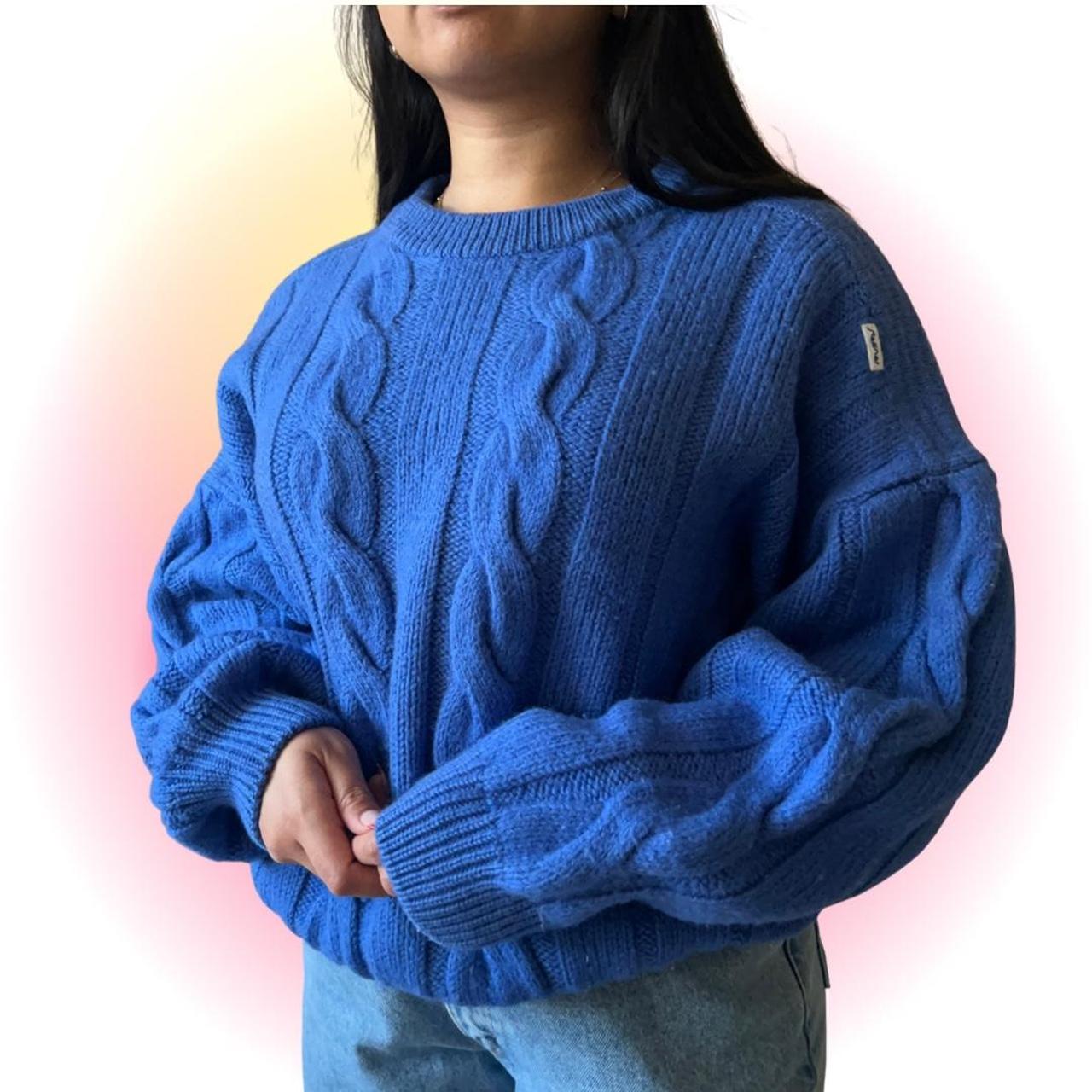 Vintage Wool Steffner Cable Knit Sweater cozy and... - Depop