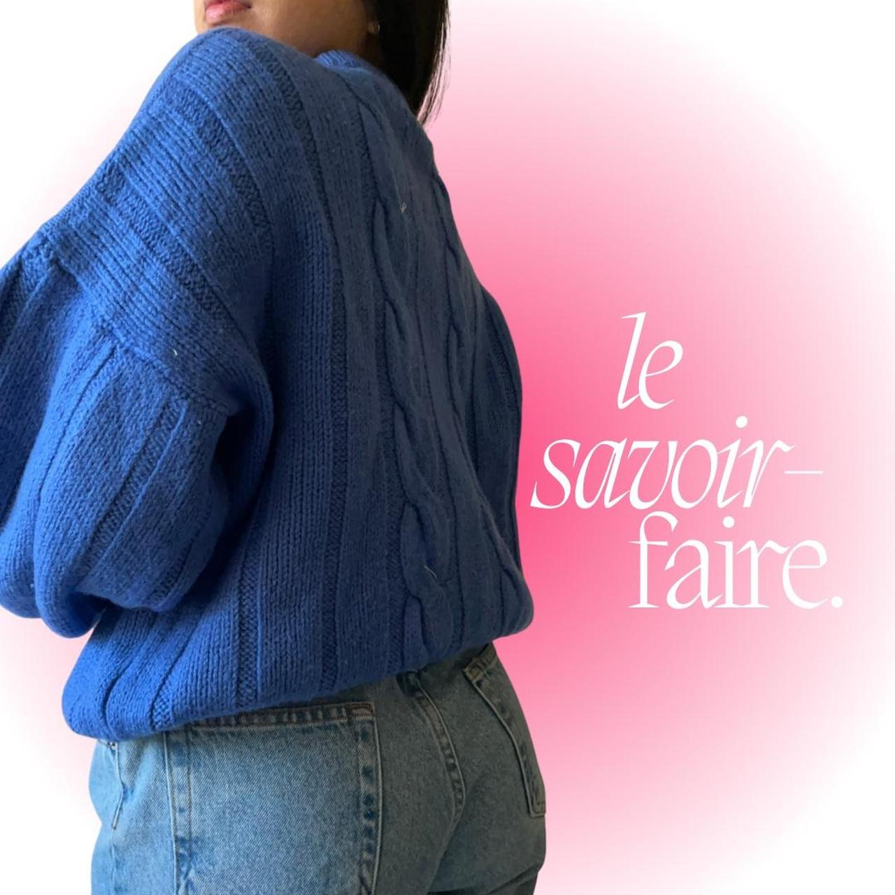 Vintage Wool Steffner Cable Knit Sweater cozy and... - Depop