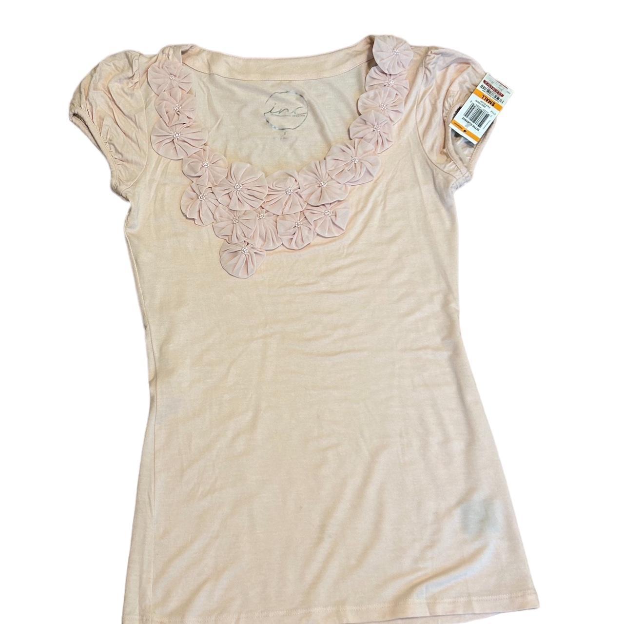 Inc NWT Small Soft Ballet Pink Embellished with... - Depop