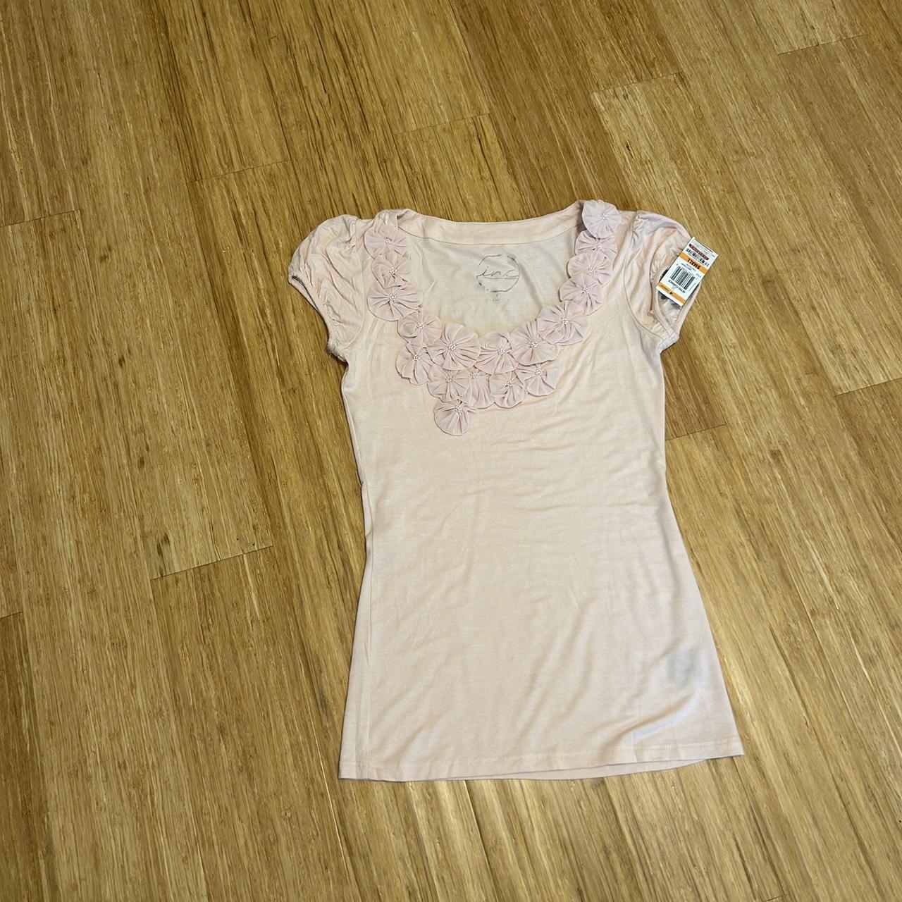 Inc NWT Small Soft Ballet Pink Embellished with... - Depop