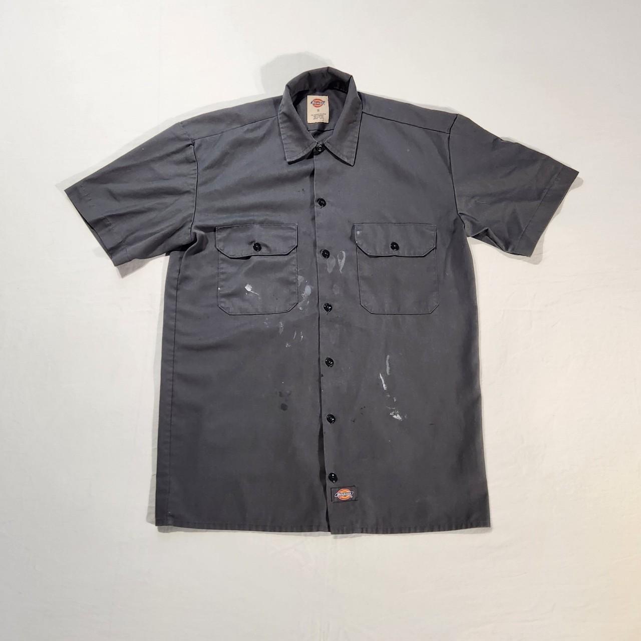 Dickies Gray Work Shirt! Size: Small Condition:... - Depop