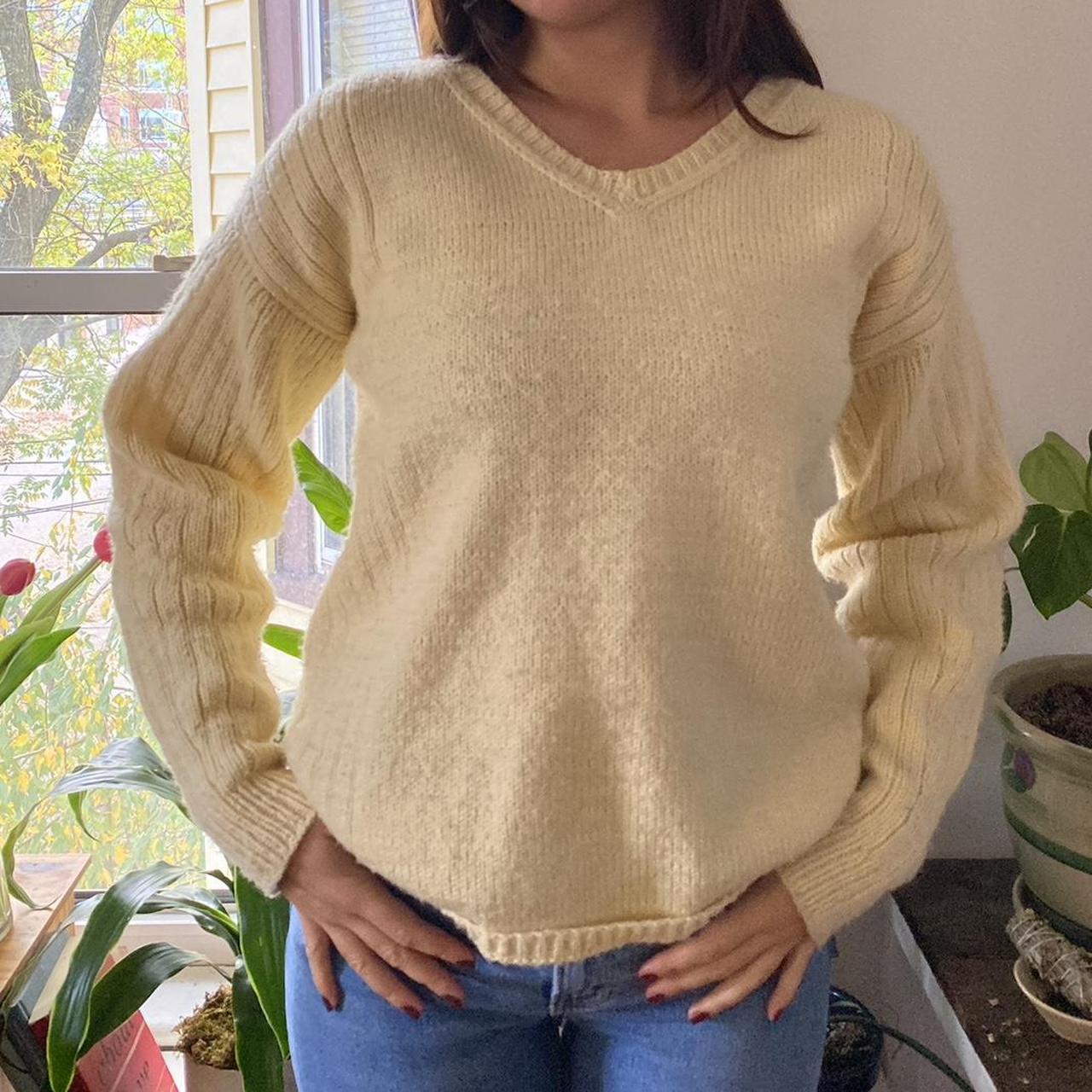 Adorable yellow sweater, perfect for fall! #sweater... - Depop