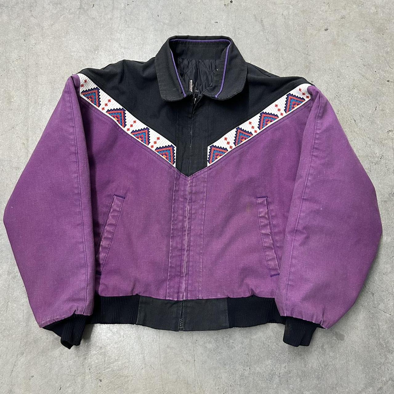 Vintage Detroit style Aztec Jacket Size M Dn... - Depop